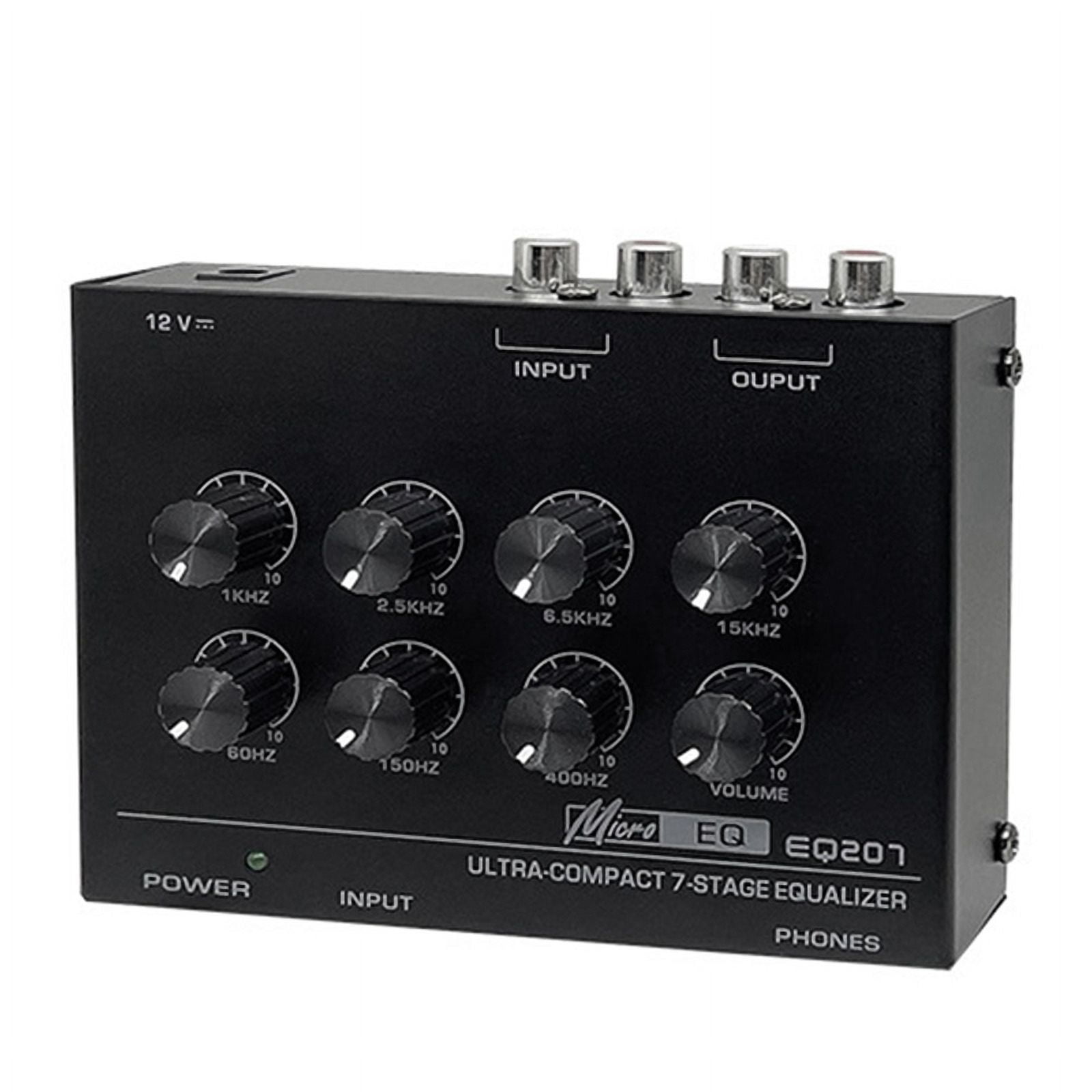Preamp EQ207 7 Band Equalizers Sound Modifiers DC12V Power Input Audio ...