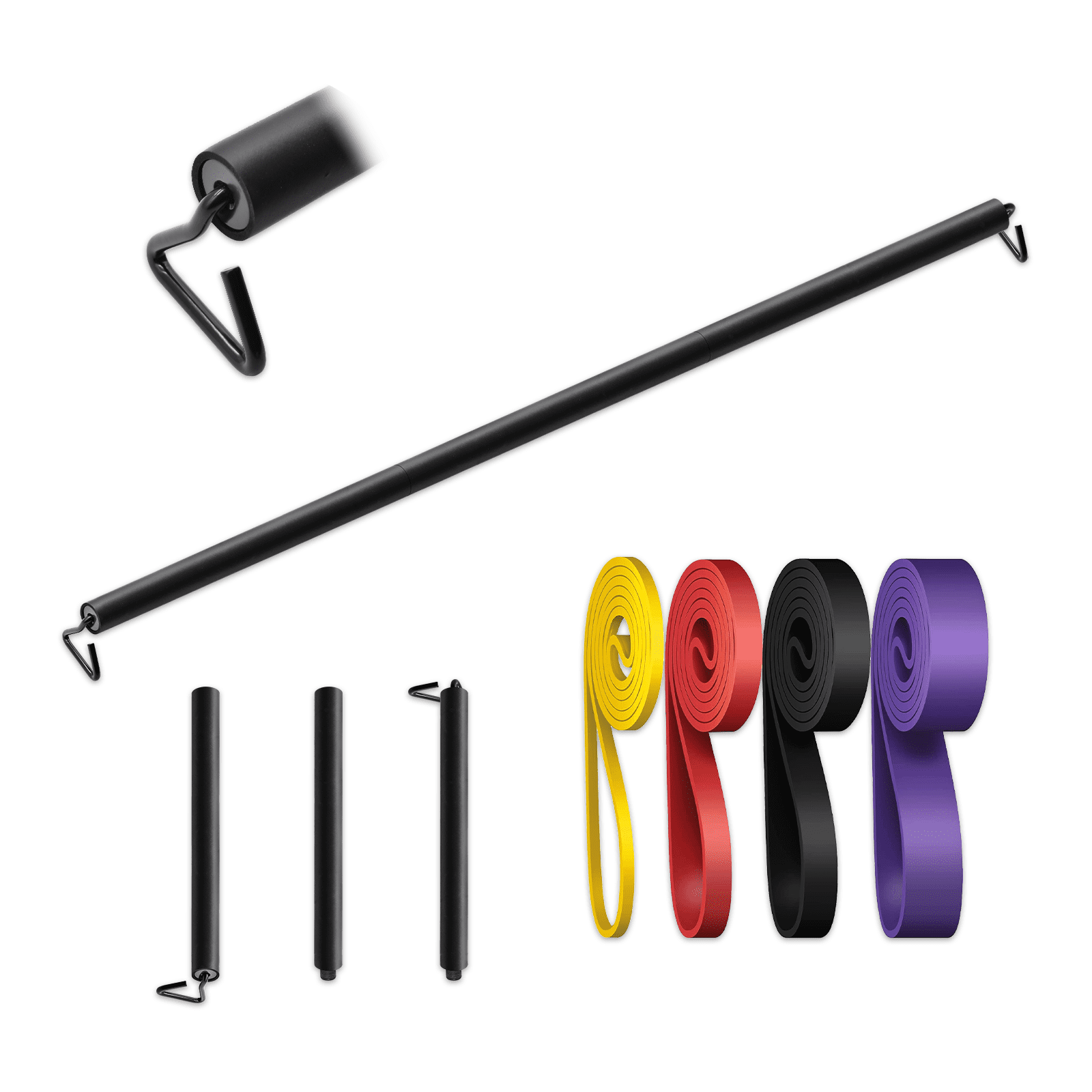 Prebene Resistance Band Bar,Portable Weightlifting Training, Suit for ...