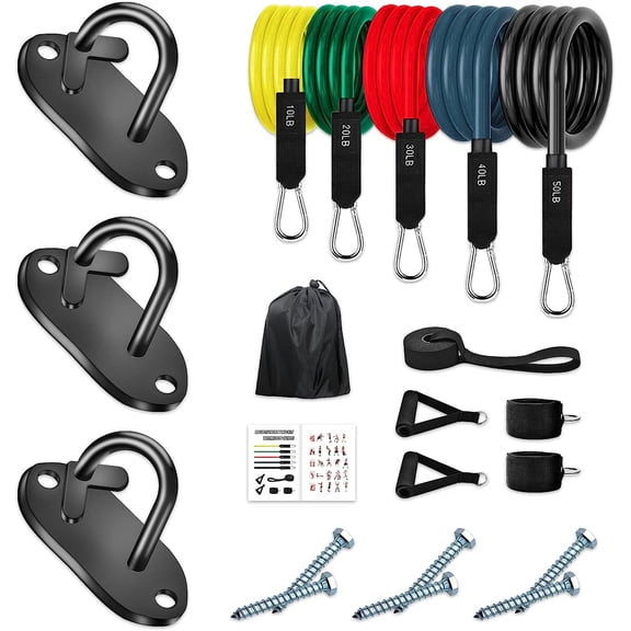 Door Anchor for Resistance Band, Workout Anchors Heavy Duty Workout ...