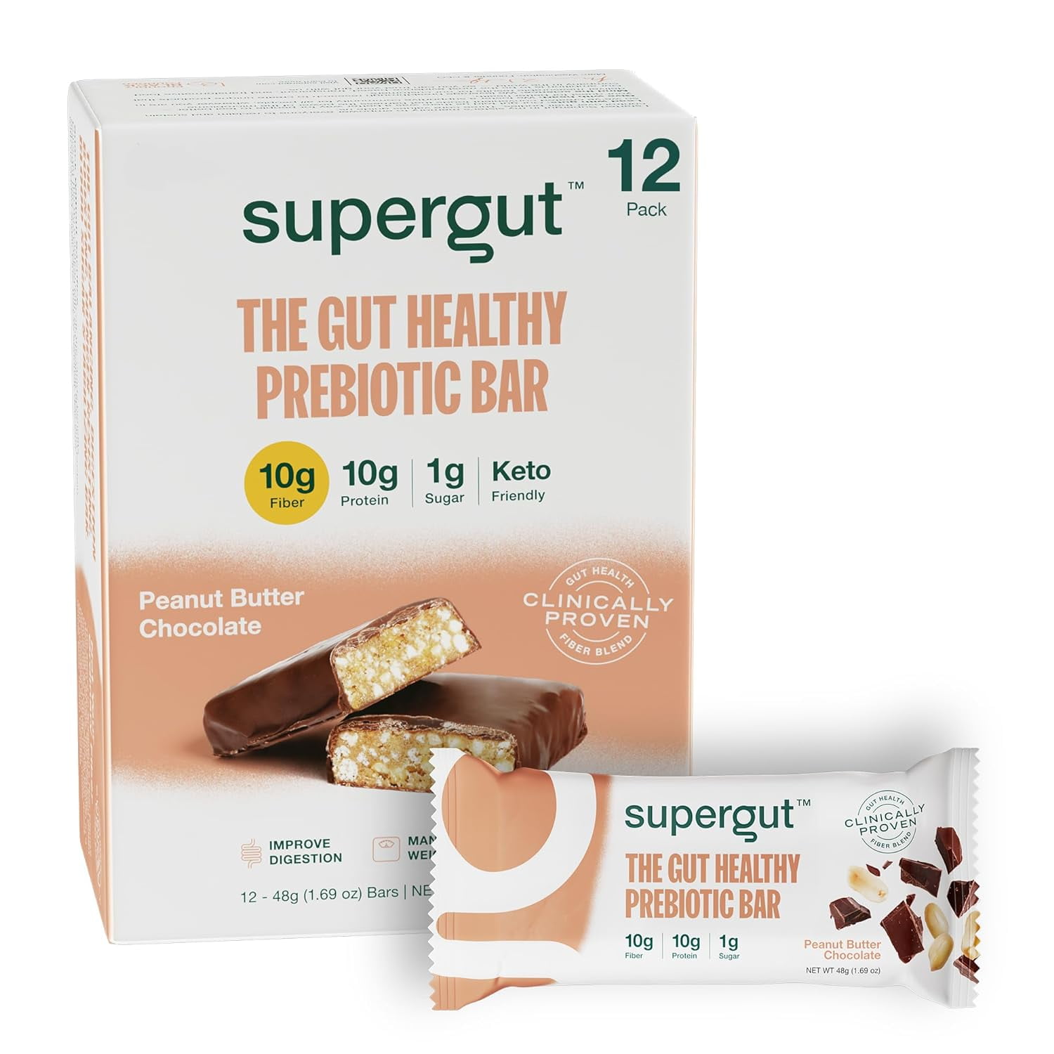 Prebiotic Bars | Meal Replacement | Boost GLP-1 | High Fiber and ...
