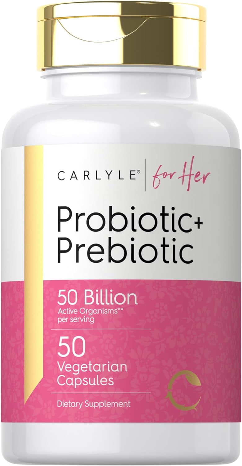 Prebiotic & Probiotic for Her | 50 Billion Active Organisms Per Serving ...