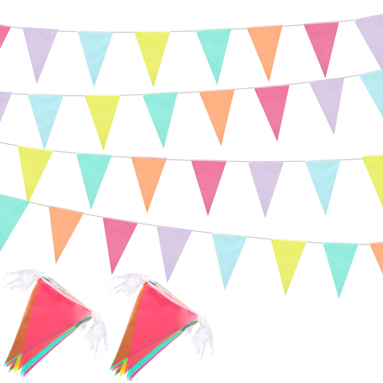 Preboun 164 Feet Pennant Oif8 Banner Bunting Pennant Banner 120 Pcs