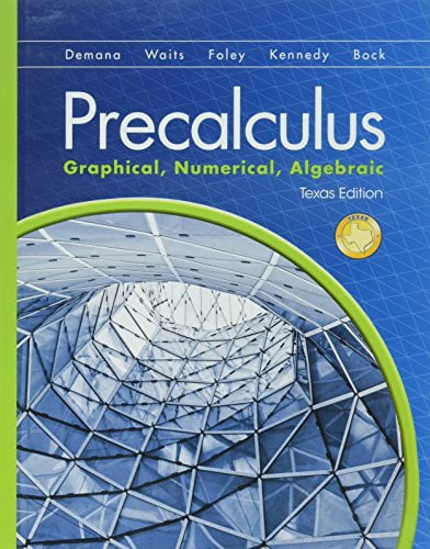 Pre-Owned Precalculus : Graphical, Numerical, Algebraic, 9781269614108 ...