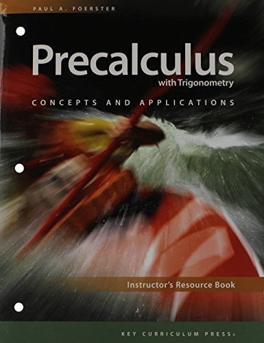 Pre-Owned Precalculus with Trigonometry Concepts and Applications ...