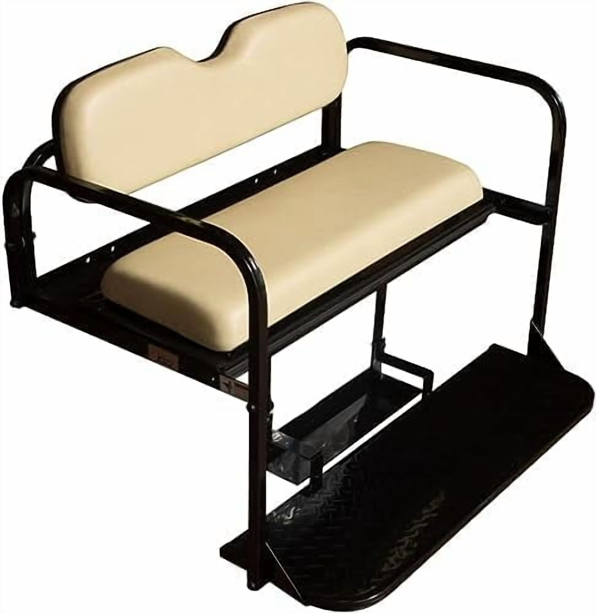 Precedent Rear Seat Kit with Premium Buff Cushions - Enhance Your Golf Cart's Comfort and ...