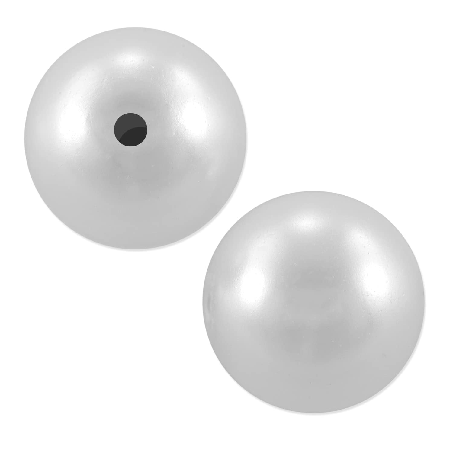 Preciosa Crystal Nacre Round Pearl 8mm White (Package of 10) - Walmart.com
