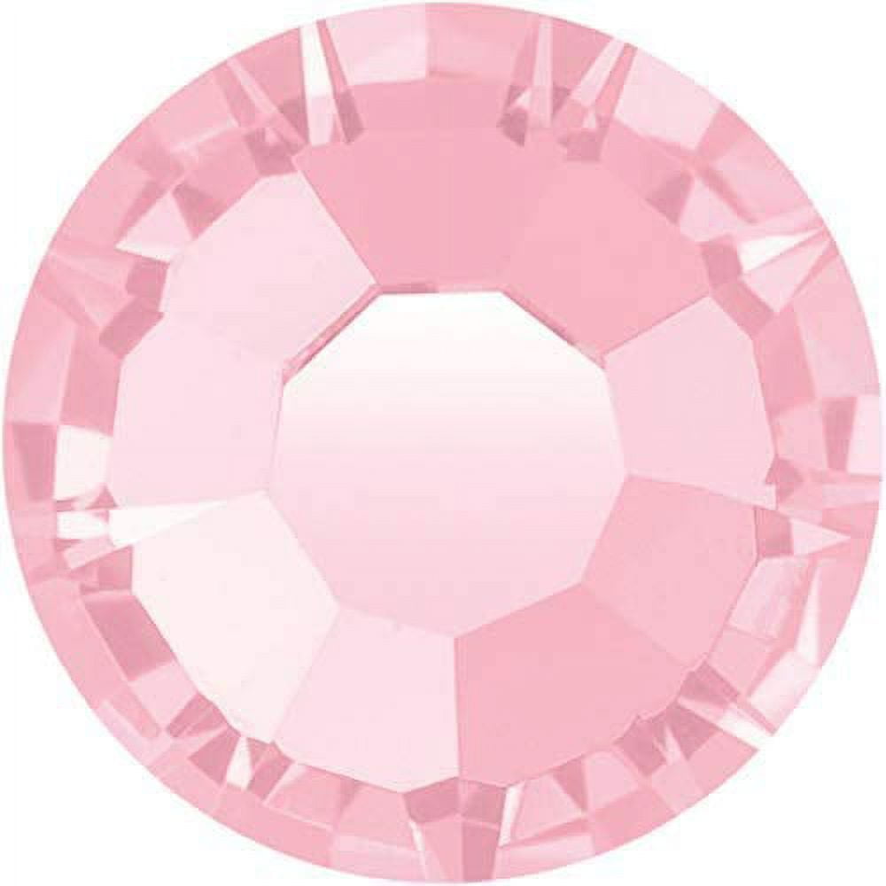 Preciosa Viva Crystal Rhinestones No Hot-Fix Flatback Light Rose 3.2mm ...