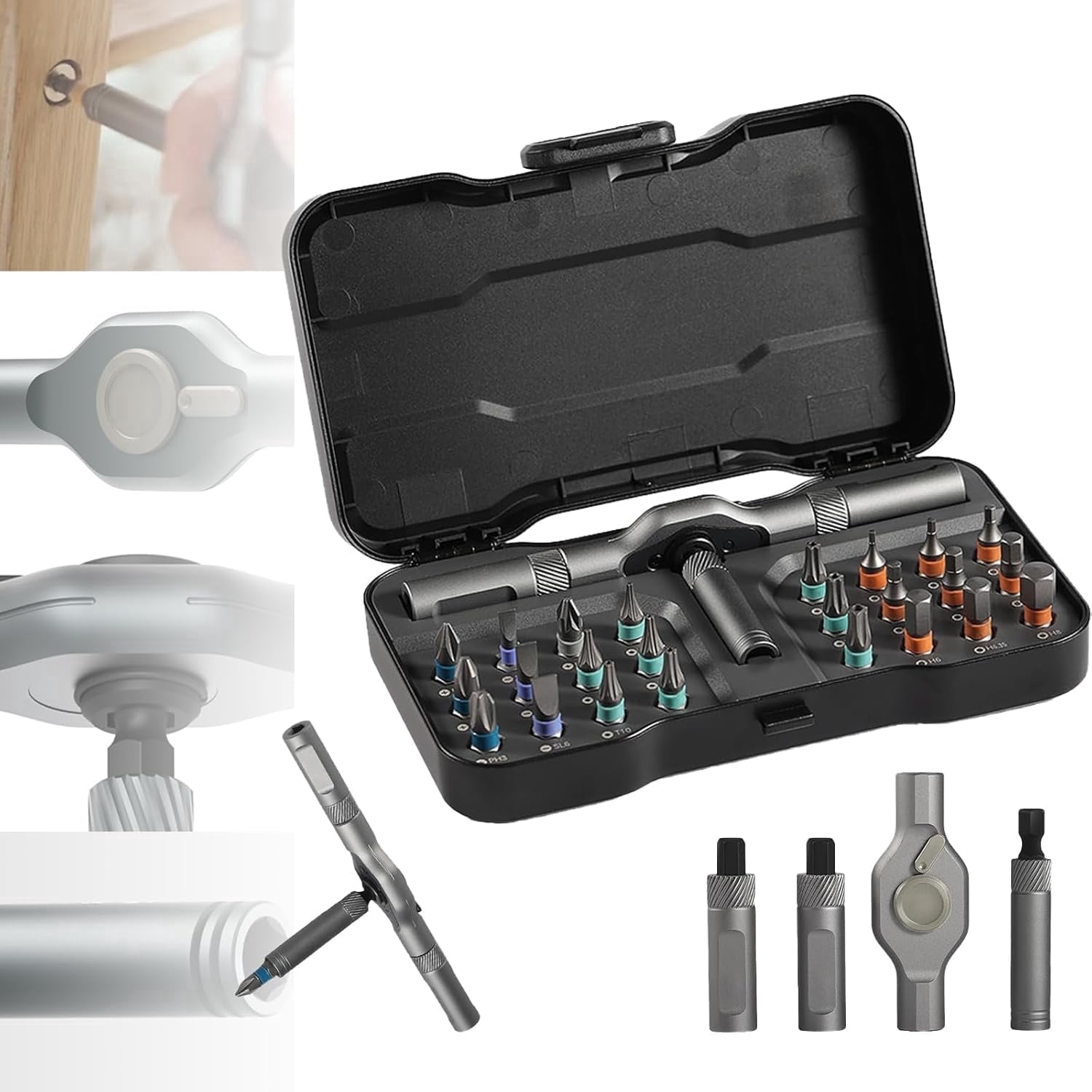 Precious Attach Screwdriver, 24 In 1 Magnetic Screwdriver Set, 24 In 1 ...