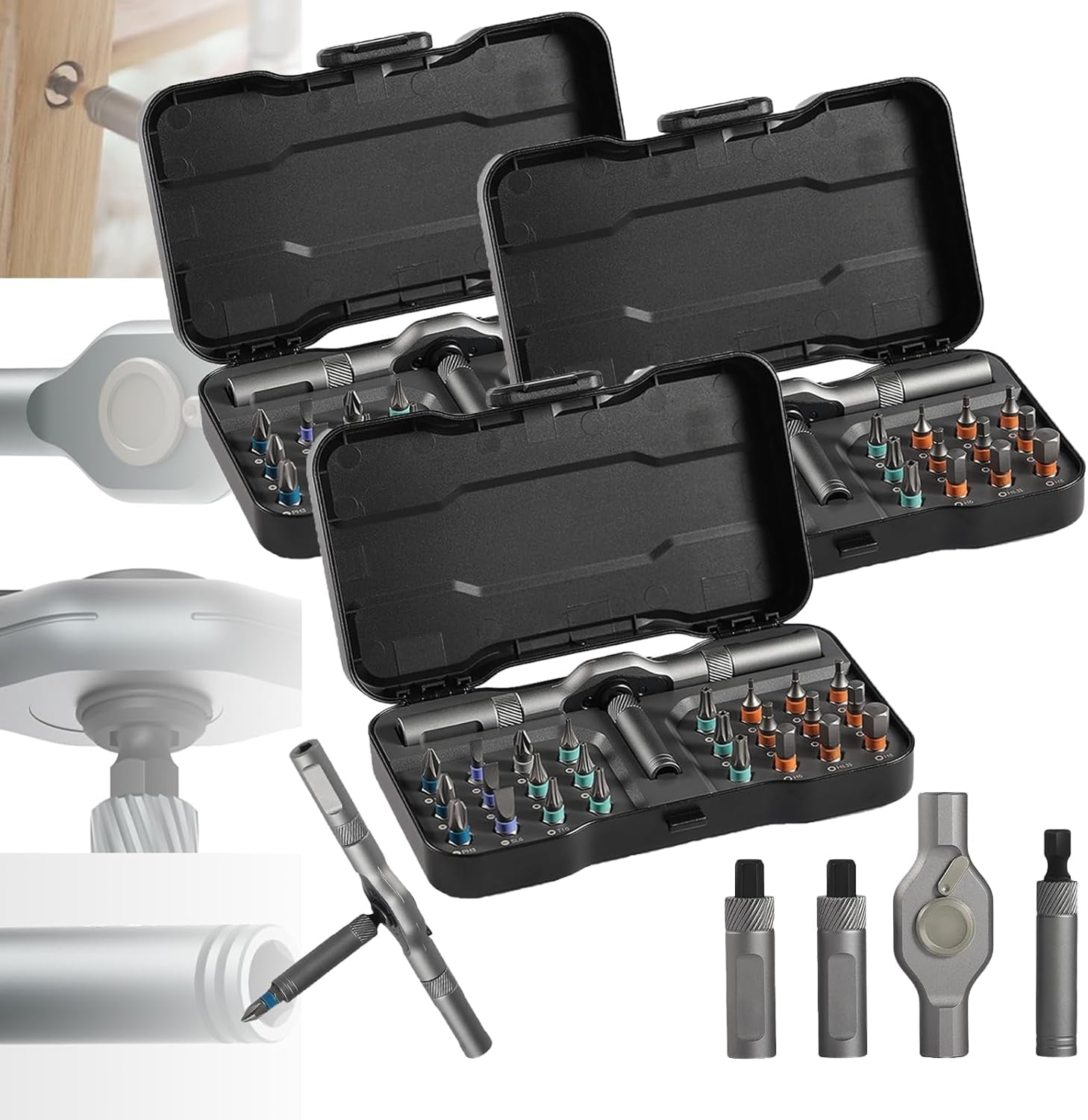 Precious Attach Screwdriver, 24 In 1 Switchable Screwdriver Set, 24 In ...