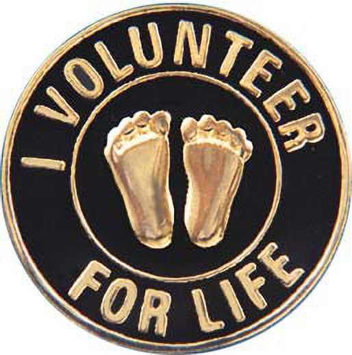 Precious Feet, 14K Gold Plated, I Volunteer Jewelry, Lapel Pin ...