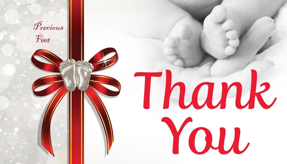 Precious Feet, Silver-Colored, Christmas Thank You Card Jewelry, Lapel ...