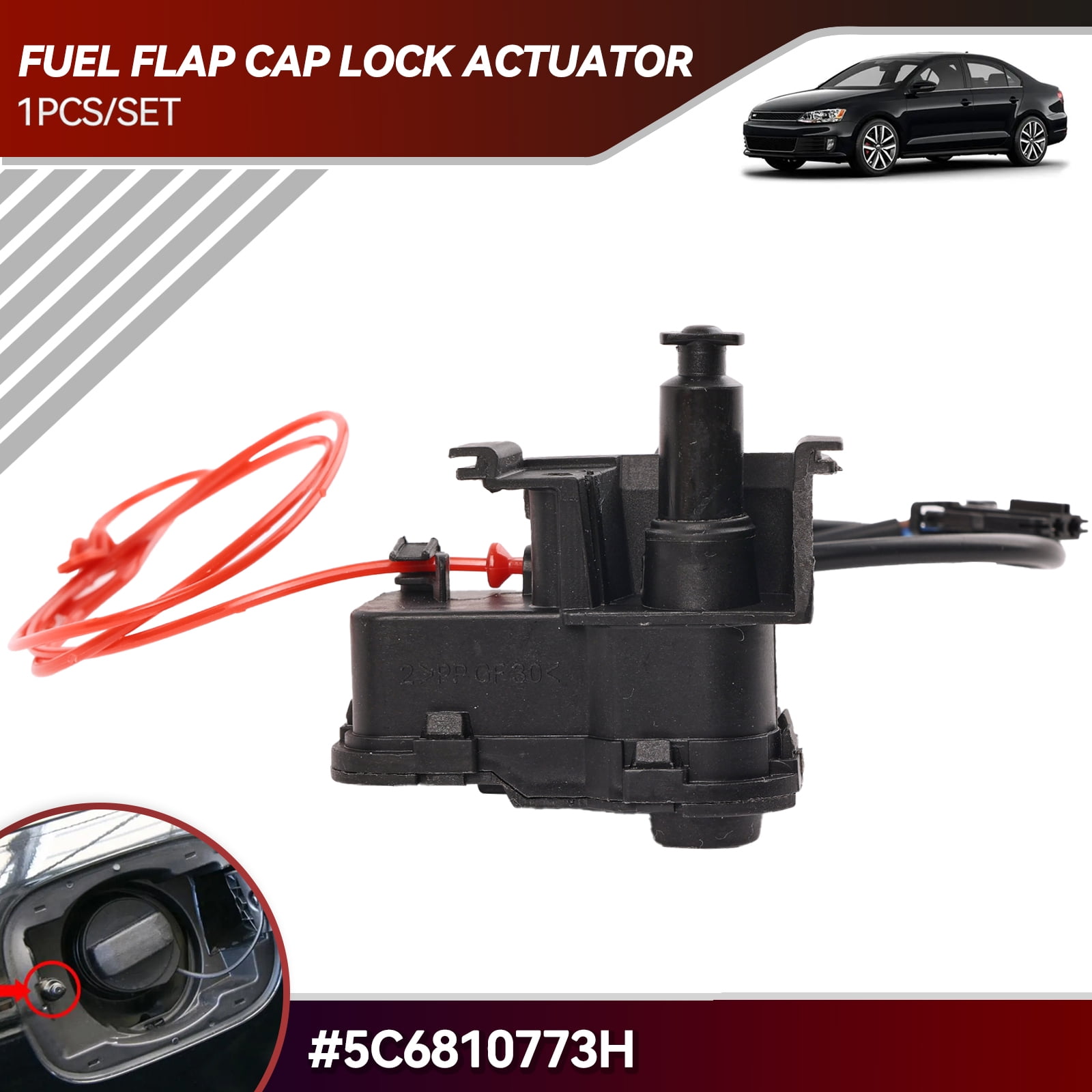 Precious Fuel Door Lock Motor Control Actuator, Skoda, Rine, VW, Jetta ...