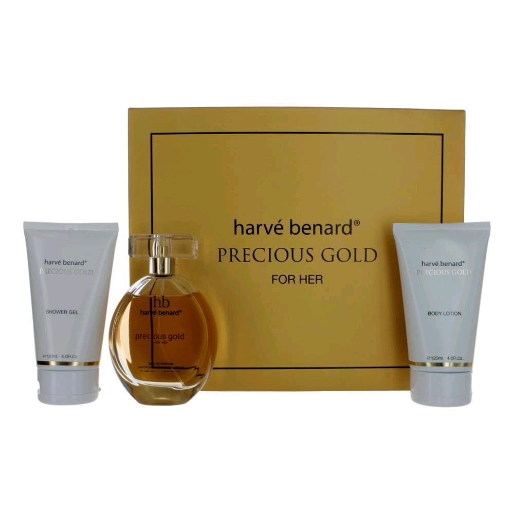 Precious Gold by Harve Bernard, 3 Piece Gift Set for Women - Walmart.com