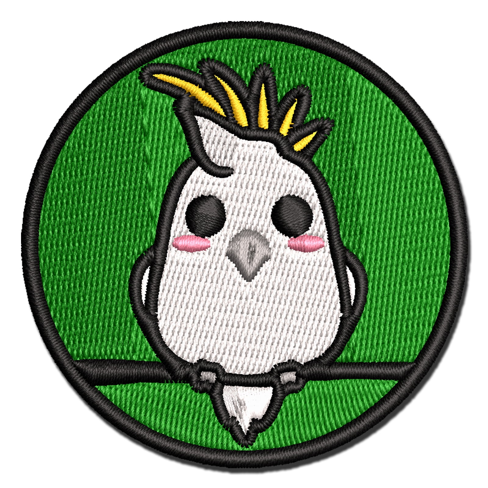 Precious Kawaii Chibi Sulphur-Crested Cockatoo Applique Multi-Color ...