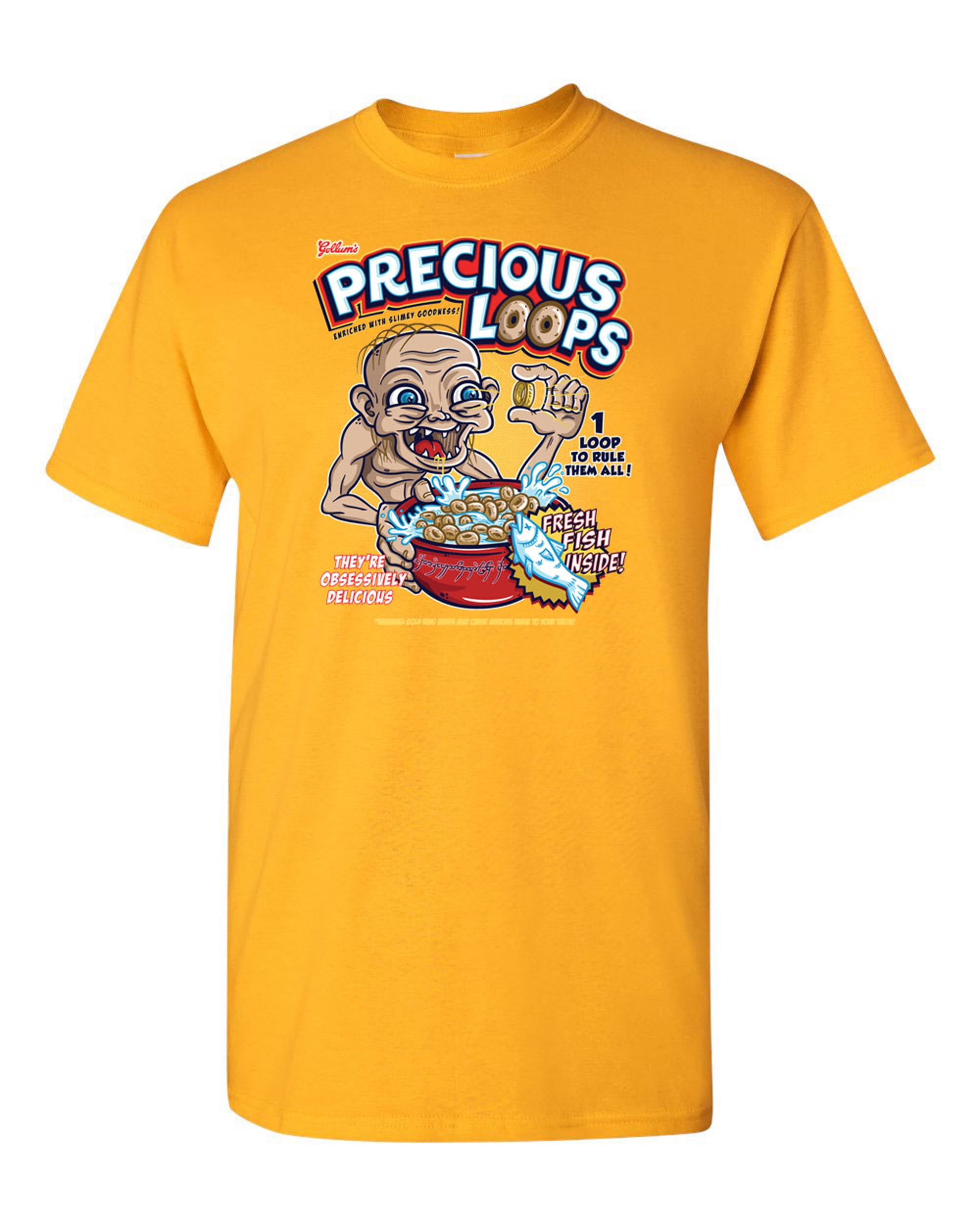 XXXL Gold Precious Loops Funny Parody Adult DT T-Shirt, 100% Cotton ...