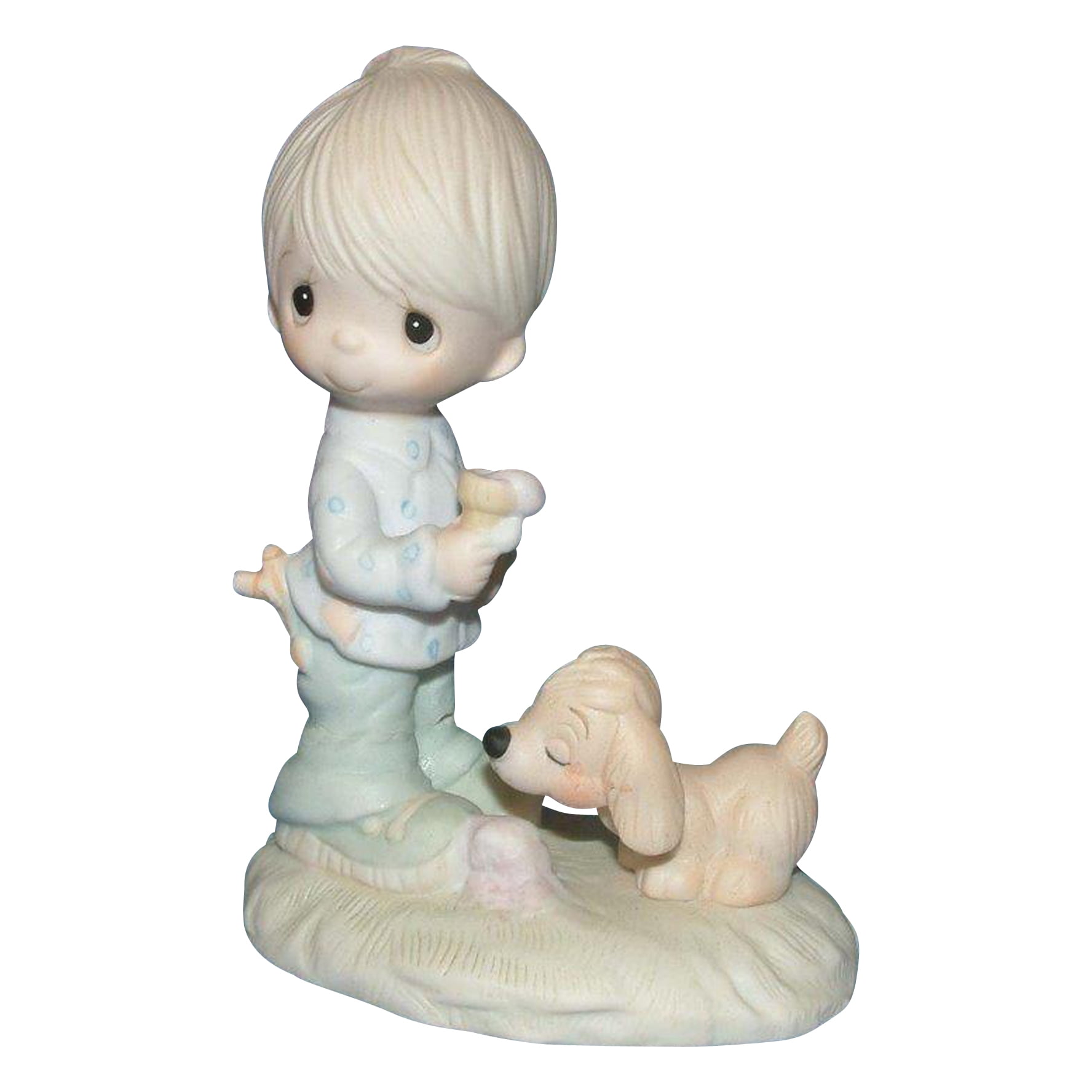 Precious Moments Figurine: E-1374B Praise the Lord Anyhow (5") Boy ...