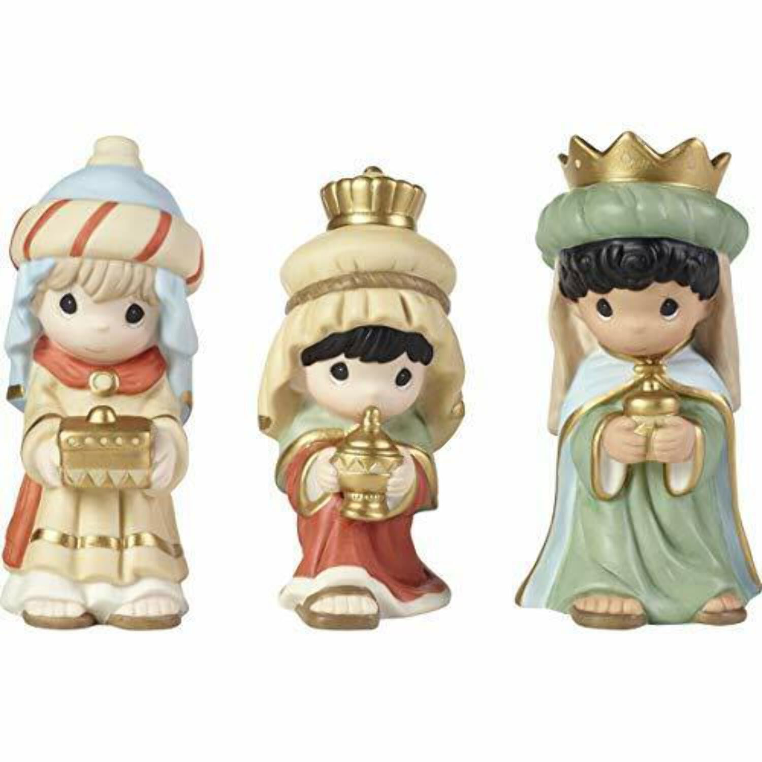 Precious Moments Following Yonder Star Three Kings Figurines, 3-Piece ...