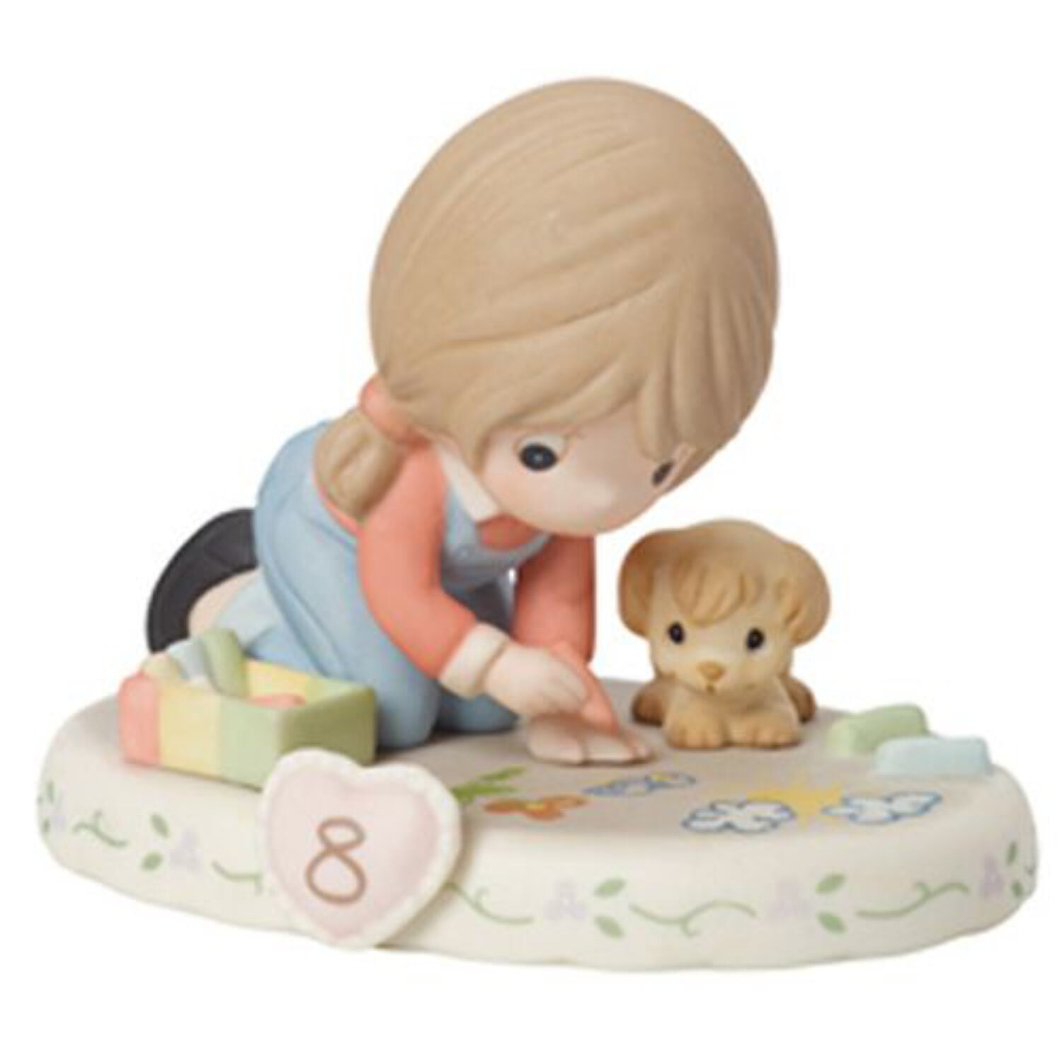 Precious Moments Growing Grace Age Eight Brunette Porcelain Figurine ...