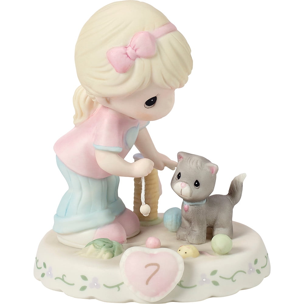 Precious Moments Growing In Grace, Age 7, Blonde Girl Figurine, 1 Each ...