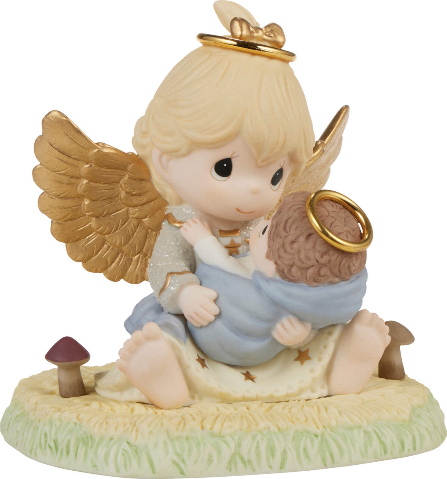 Precious Moments Holy Night Angel With Baby Christmas Figurine, Count 1 ...