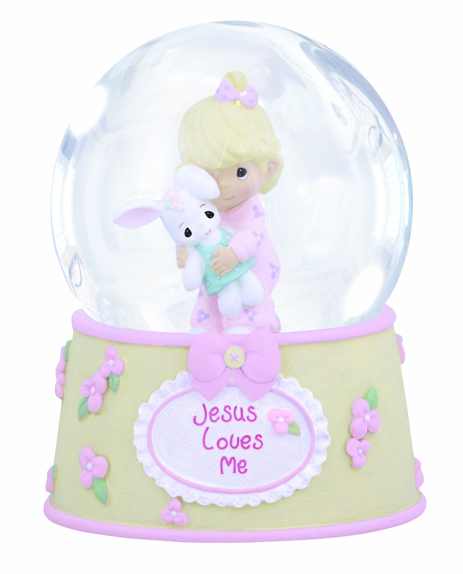Precious Moments "Jesus Loves Me" Resin and Glass Musical Snow Globe ...