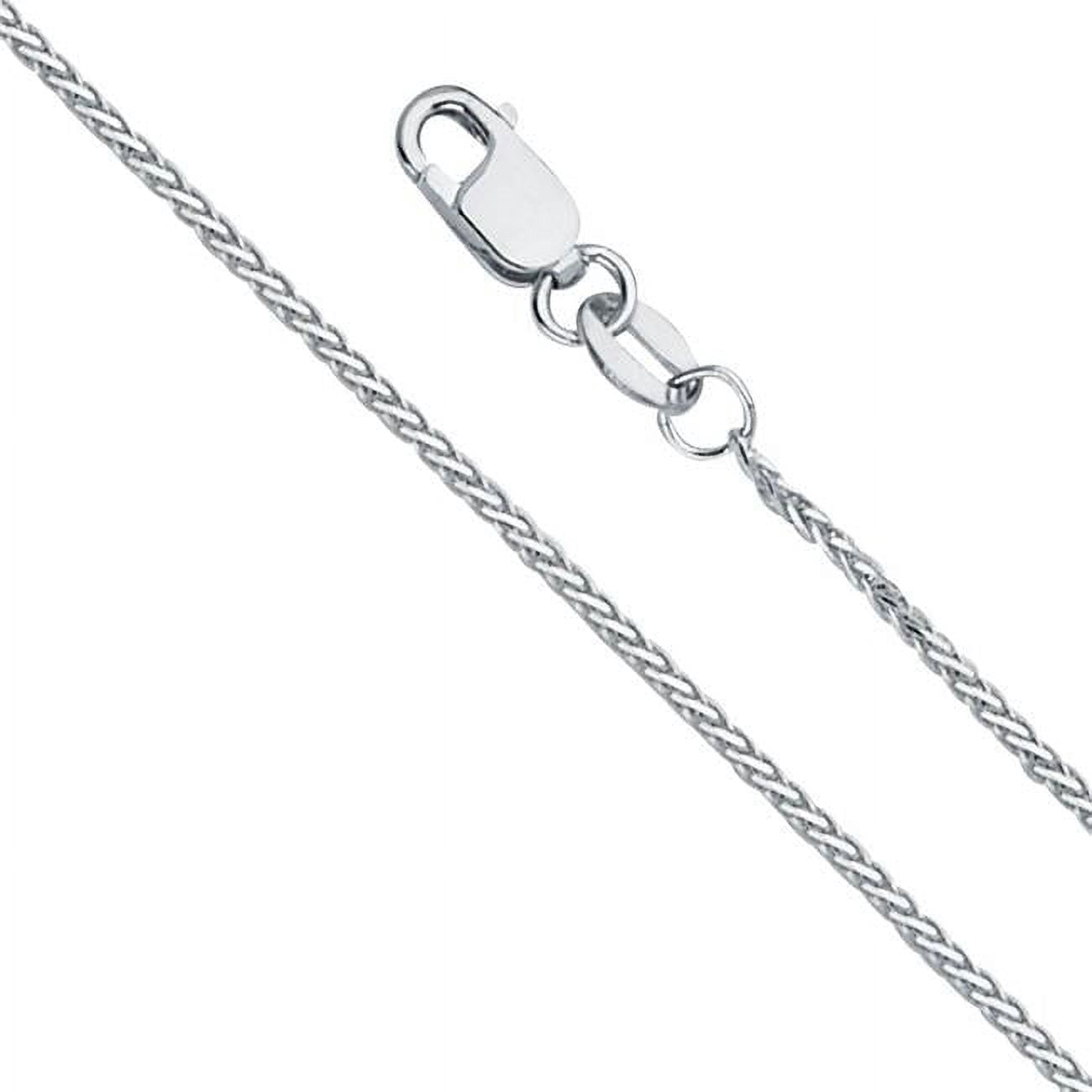 Precious Stars CH-0547-200 20 in. 14K White Gold 1 mm Thin & Dainty 8 ...