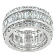 Precious Stars R08599T-C30-09 Precious Stars Silvertone Oval-Cut Blue ...