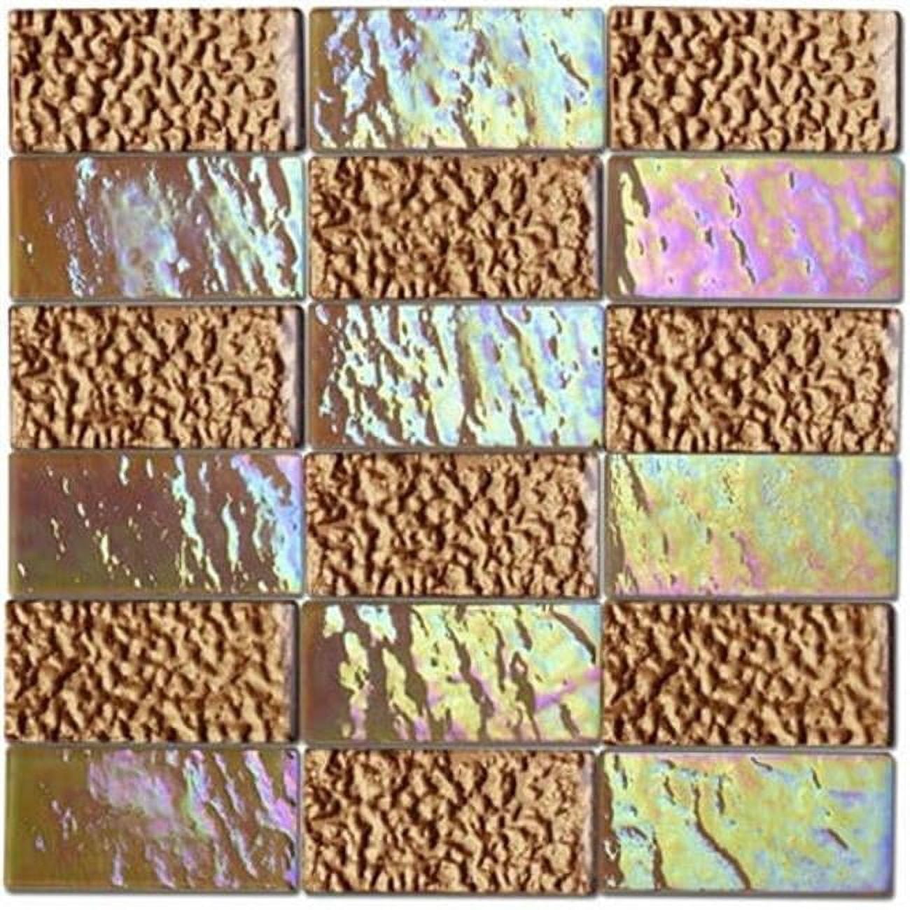 Precious Stones Glass Mosaic Tile - Amber - Walmart.com