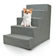 Precious Tails Deluxe High-Density Foam 5-Step Pet Stairs for Dogs and ...
