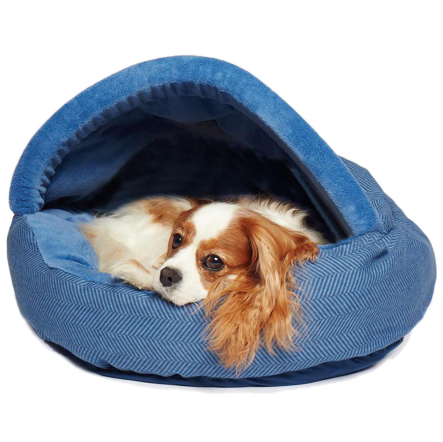Precious Tails Medium Deep Dish Cave Bed with Reversible Cushion ...