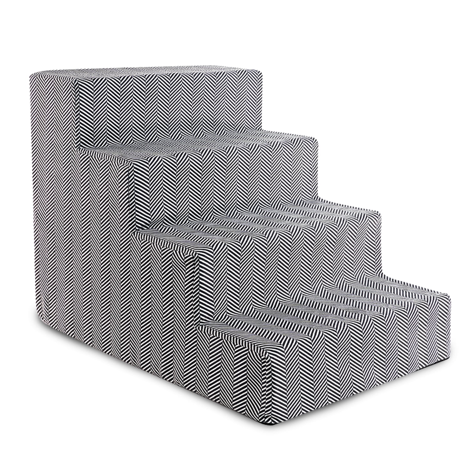 Precious Tails Herringbone High Density Foam 4-Step Pet Stairs for Dog ...