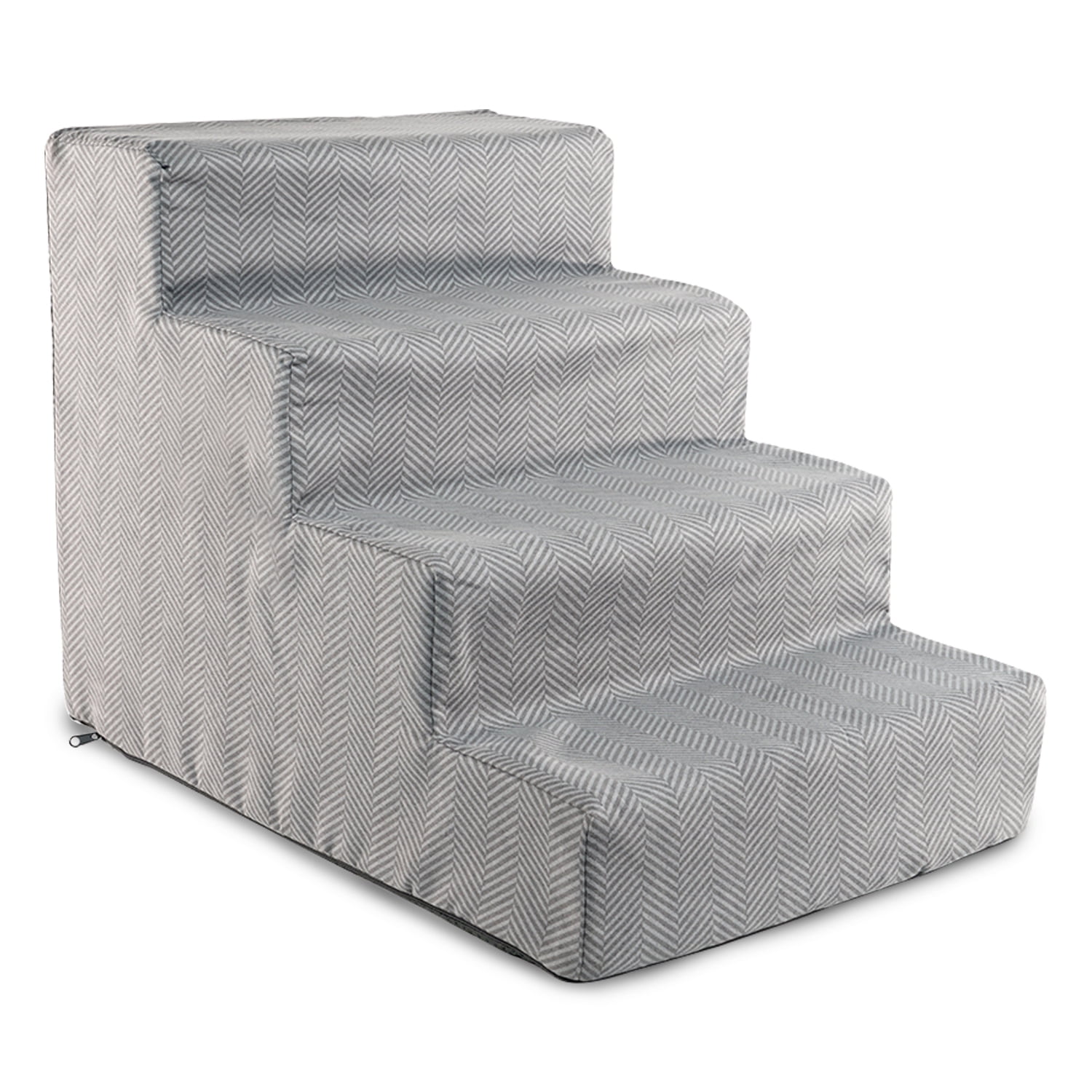 Precious Tails Herringbone High Density Foam 4-Step Pet Stairs for Dog ...