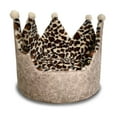 Free Shipping! Precious Tails Luxury Leopard Print Crown-Shaped Bed for ...