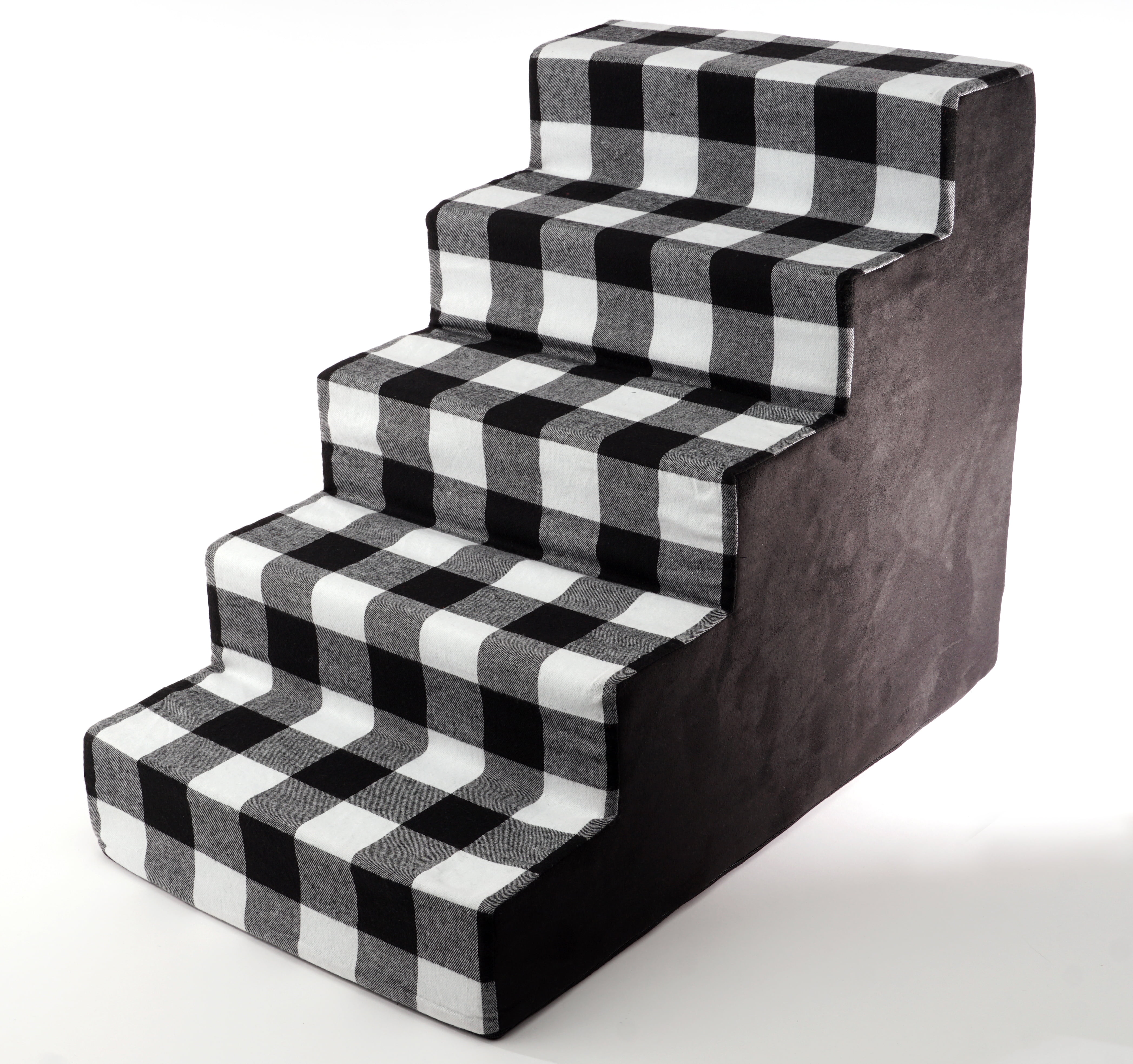 Precious Tails Plaid High Density Foam 5 Steps Pet Dog Stairs - Walmart.com