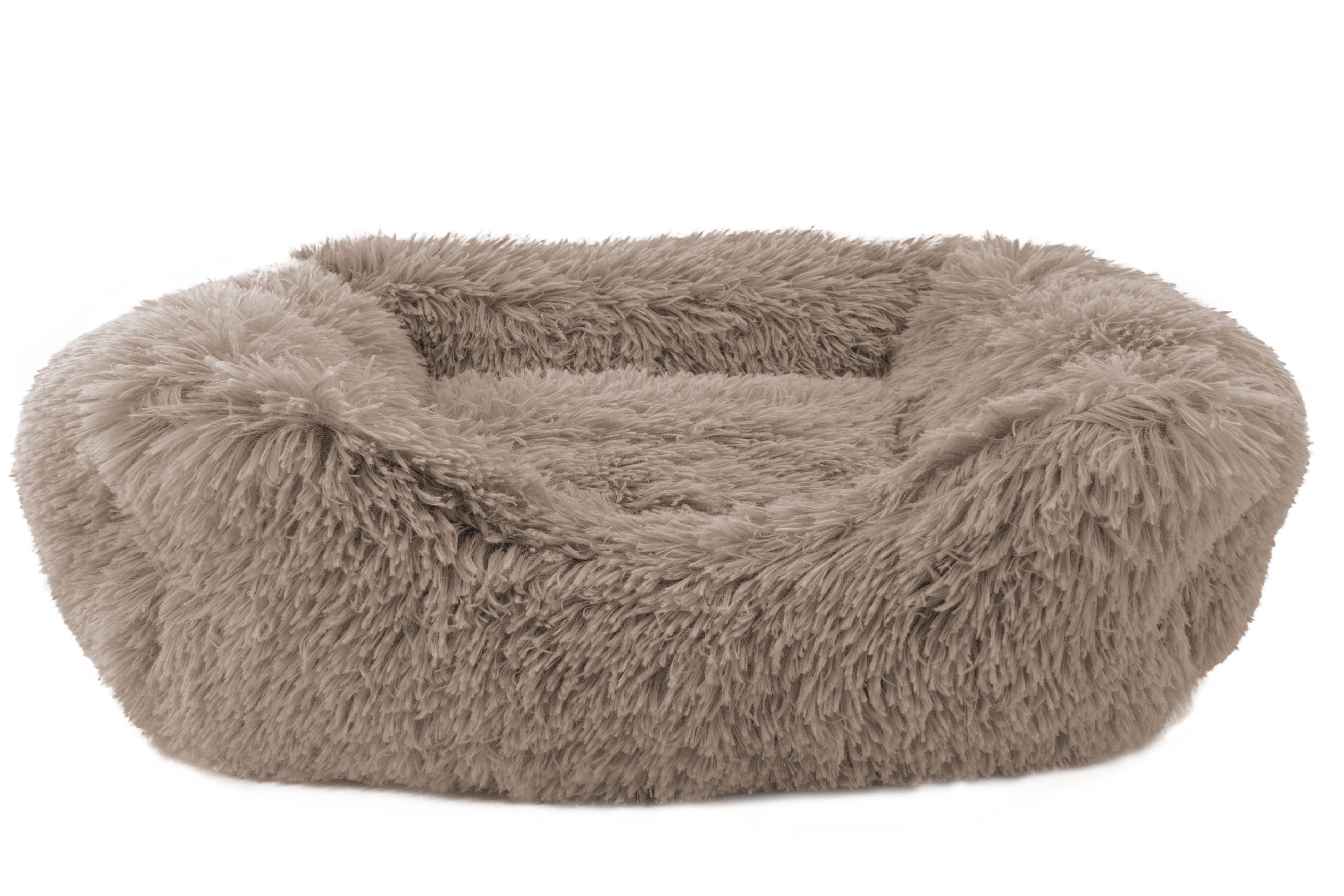 Precious Tails Super Lux Shaggy Fur Cuddler Pet Bed - Large - Walmart.com