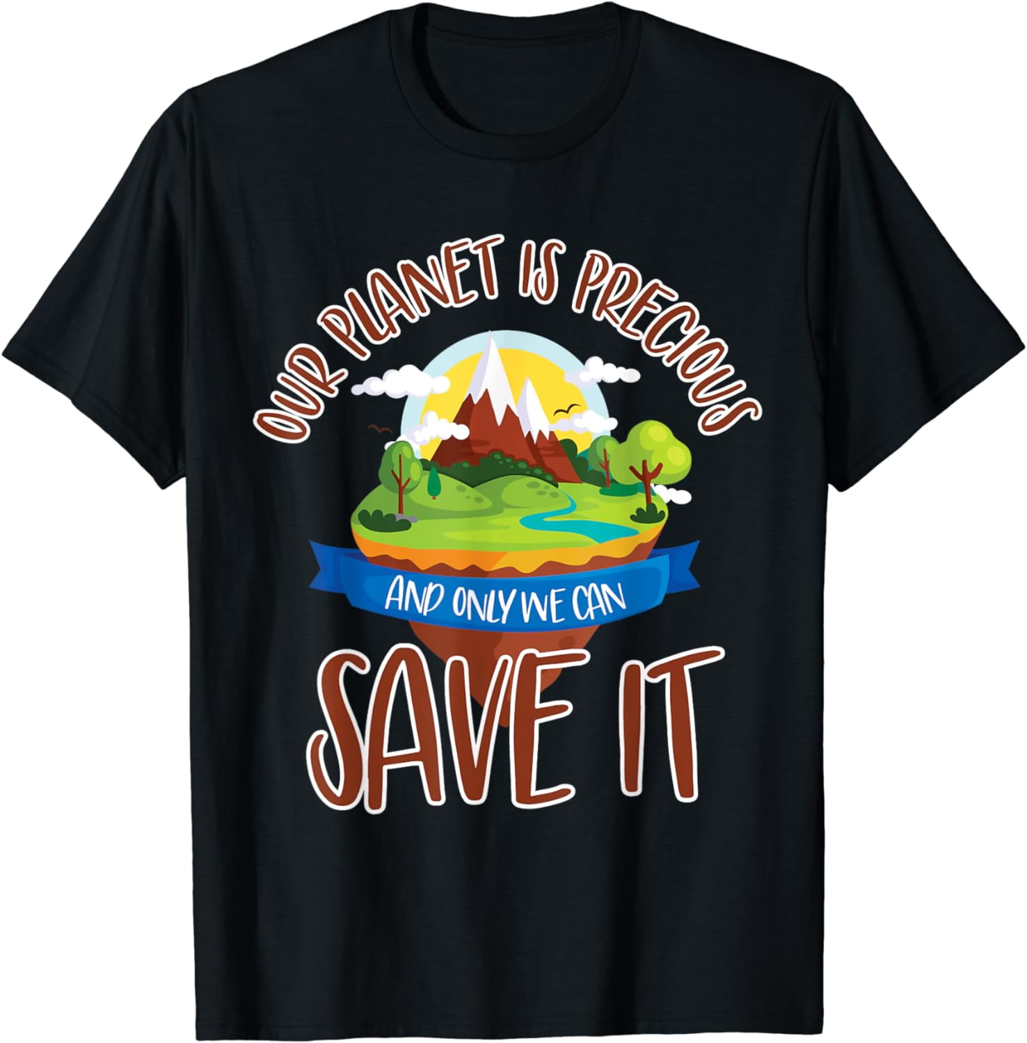 Precious planet save earth animals plants nature environment T-Shirt ...