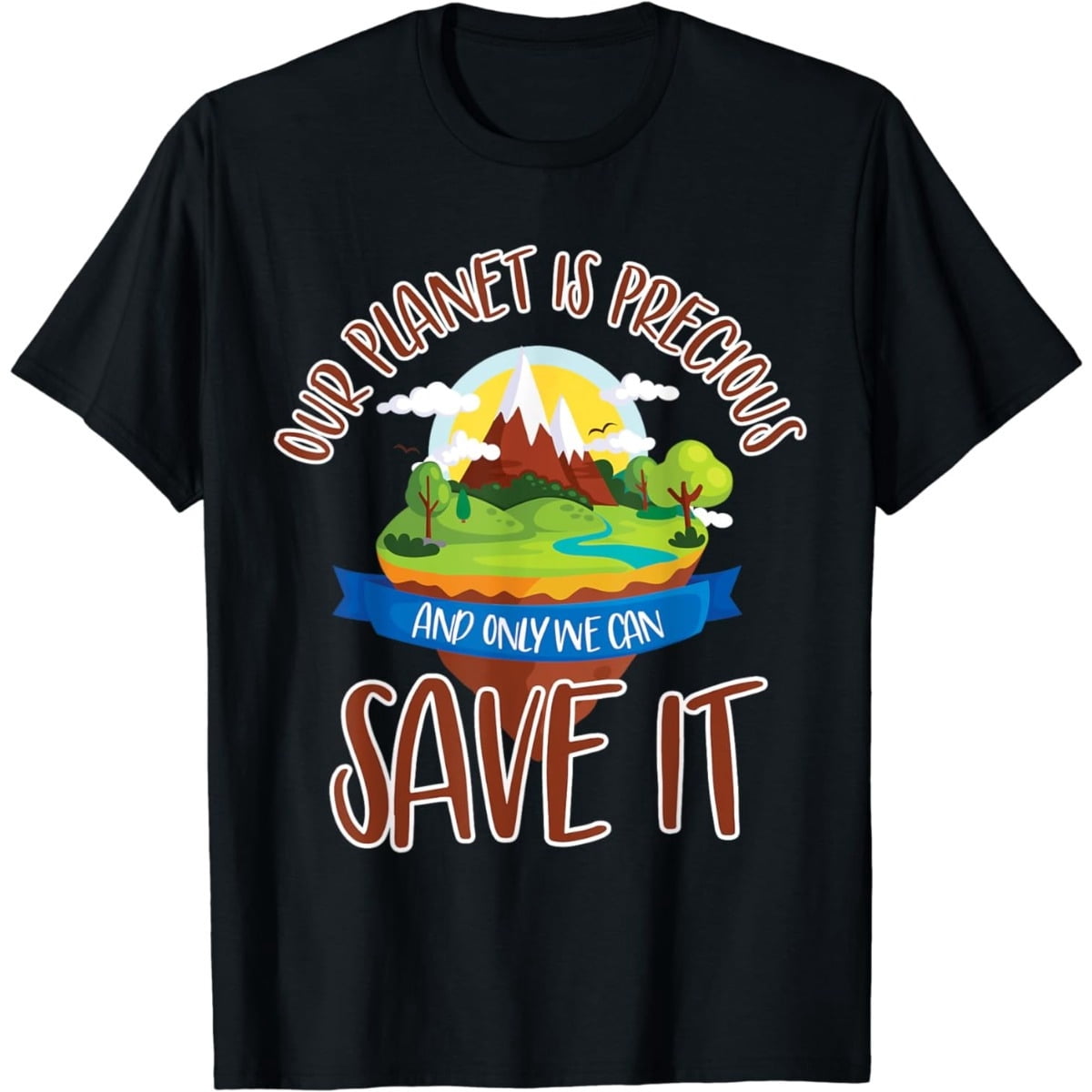 Precious planet save earth animals plants nature environment T-Shirt ...
