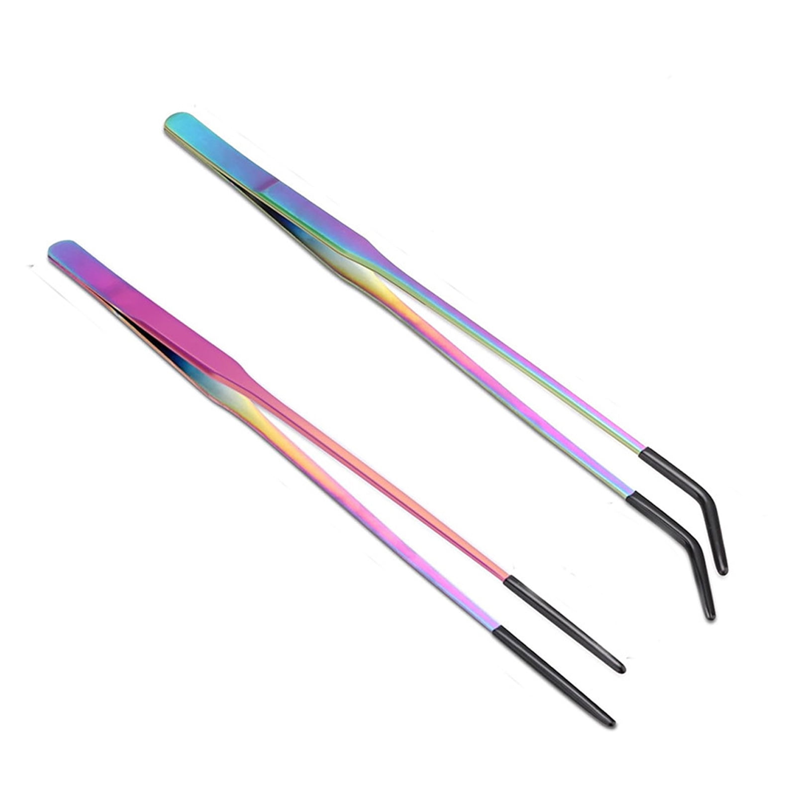 Precise Curved And Straight Feeding Tongs Long Tweezers With Corrosions ...