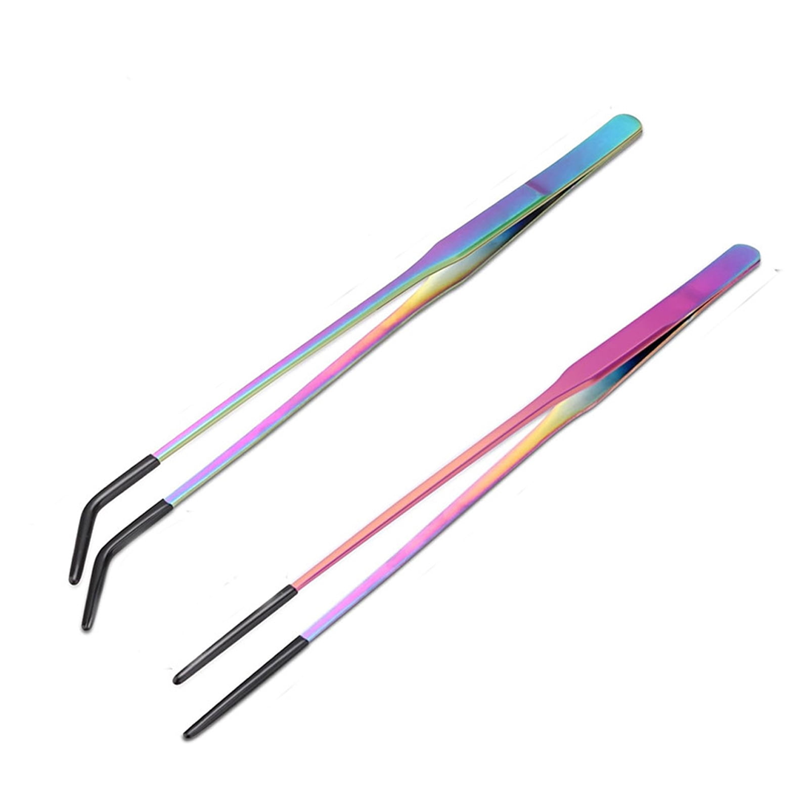 Precise Curved And Straight Feeding Tongs Long Tweezers With Corrosions ...