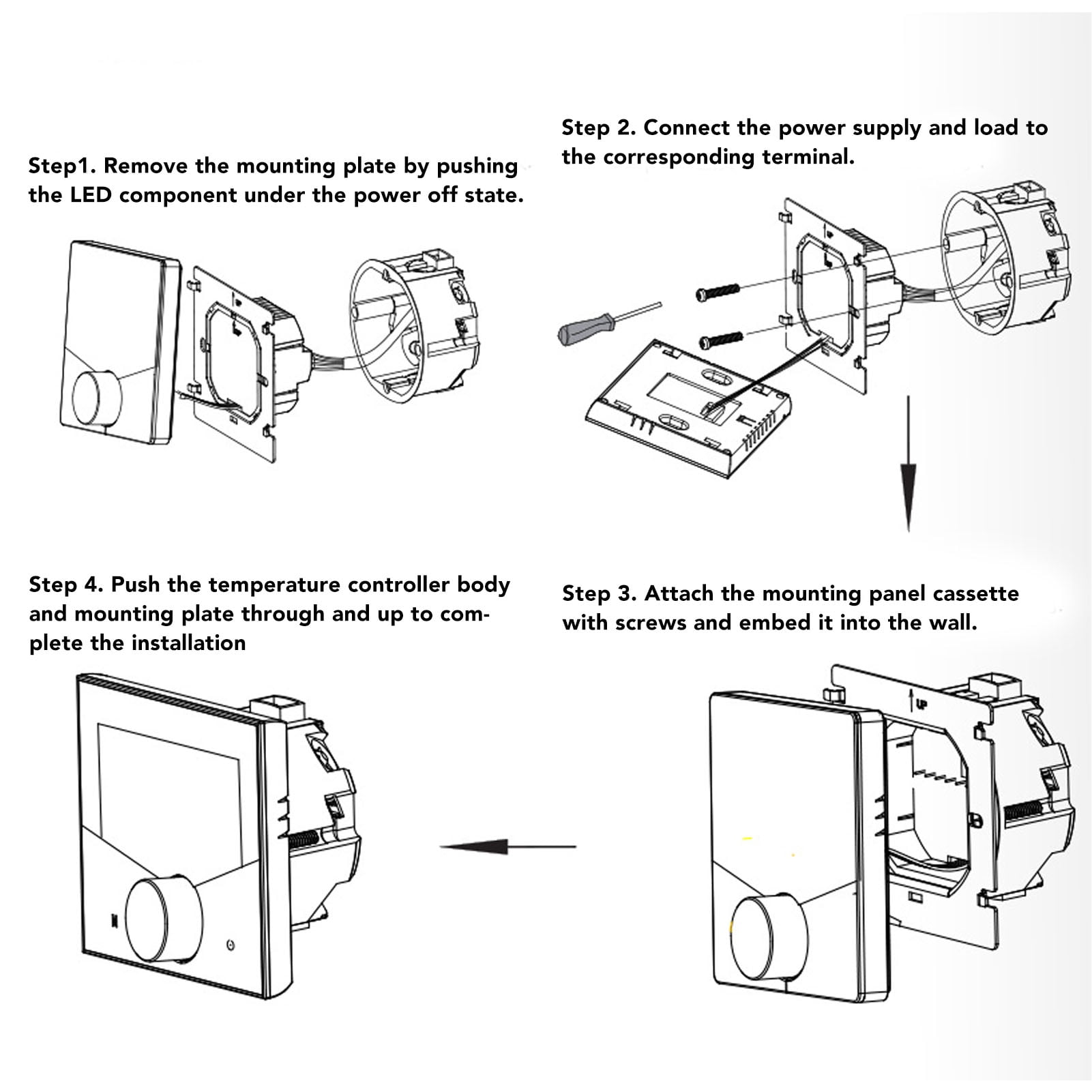 Precise Digital Thermostat, Constant Temp For Sauna/Floor Heating, Easy ...