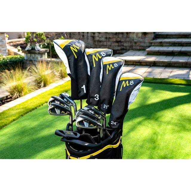 Precise M8 Men's 17pc Right Hand Golf Clubs Set with Kevlar Graphite ...