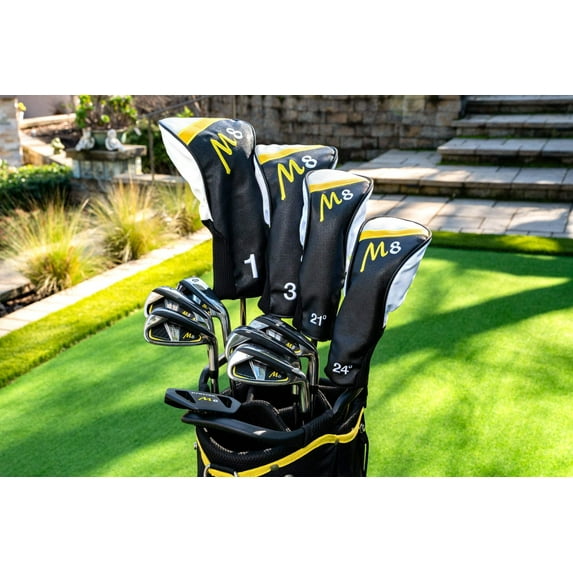 Precise M8 17-Piece Men's Right Hand Golf Clubs Set w/ Kevlar Shafts ...
