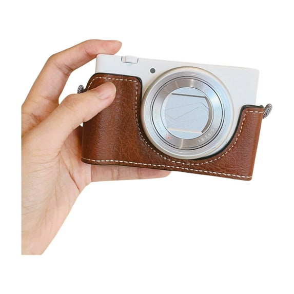Precise PU Leather Case Half Camera Shell for ZV1 Digital Camera ...