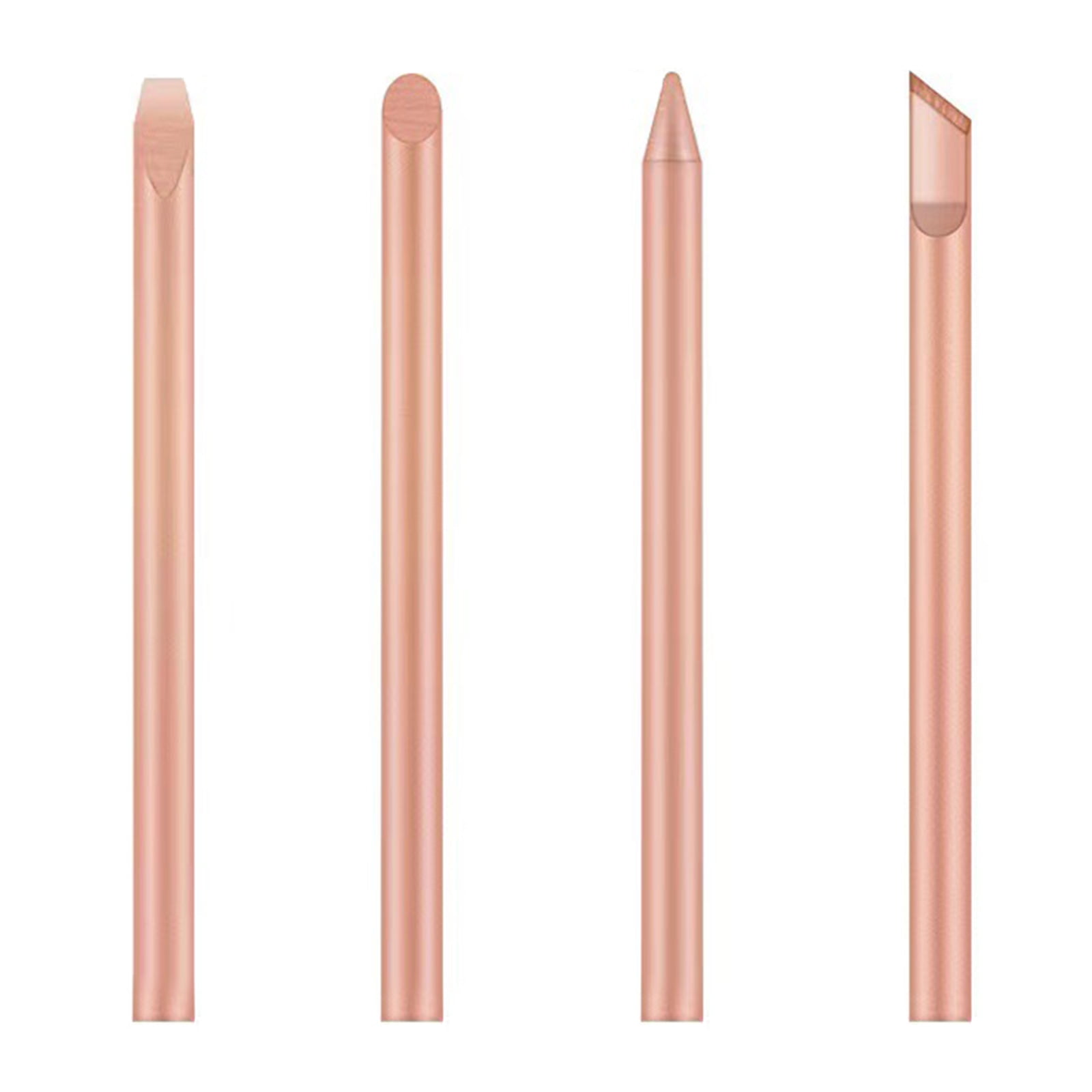 Precise Solder Iron Tips Flat /Horse Hoof Head/Round Tip for 30W 40W ...