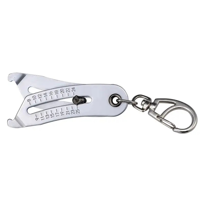 Precise Thread Size Checker Keychain Portable Caliper Gauge Hexagonal ...