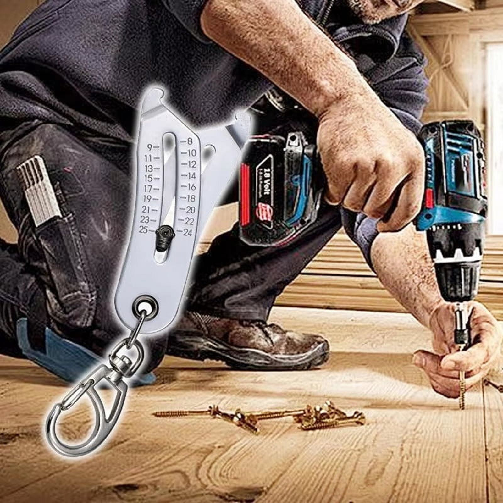 Precise Thread Size Checker Keychain Portable Caliper Gauge Metric ...