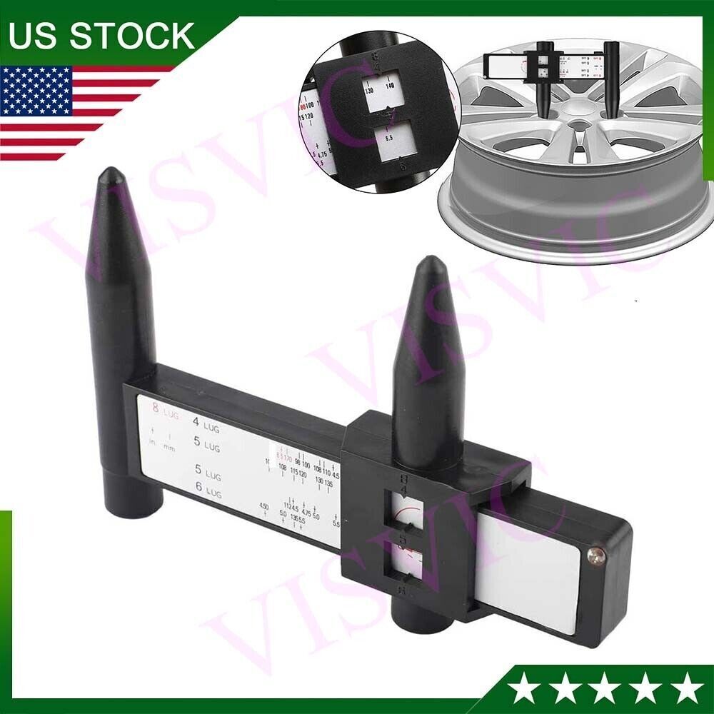 Precise Tire Bolts Wheel Rims Ruler Pattern Gauge PCD Measuring Tool 4,5,6,8 Lug - Walmart.com