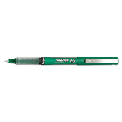 Precise V5 Roller Ball Pen, Stick, Extra-Fine 0.5 Mm, Green Ink, Green ...