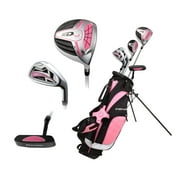 Golf Girl Junior Girls Golf Set V3 with Pink Clubs and Bag, Ages 8-12 ...
