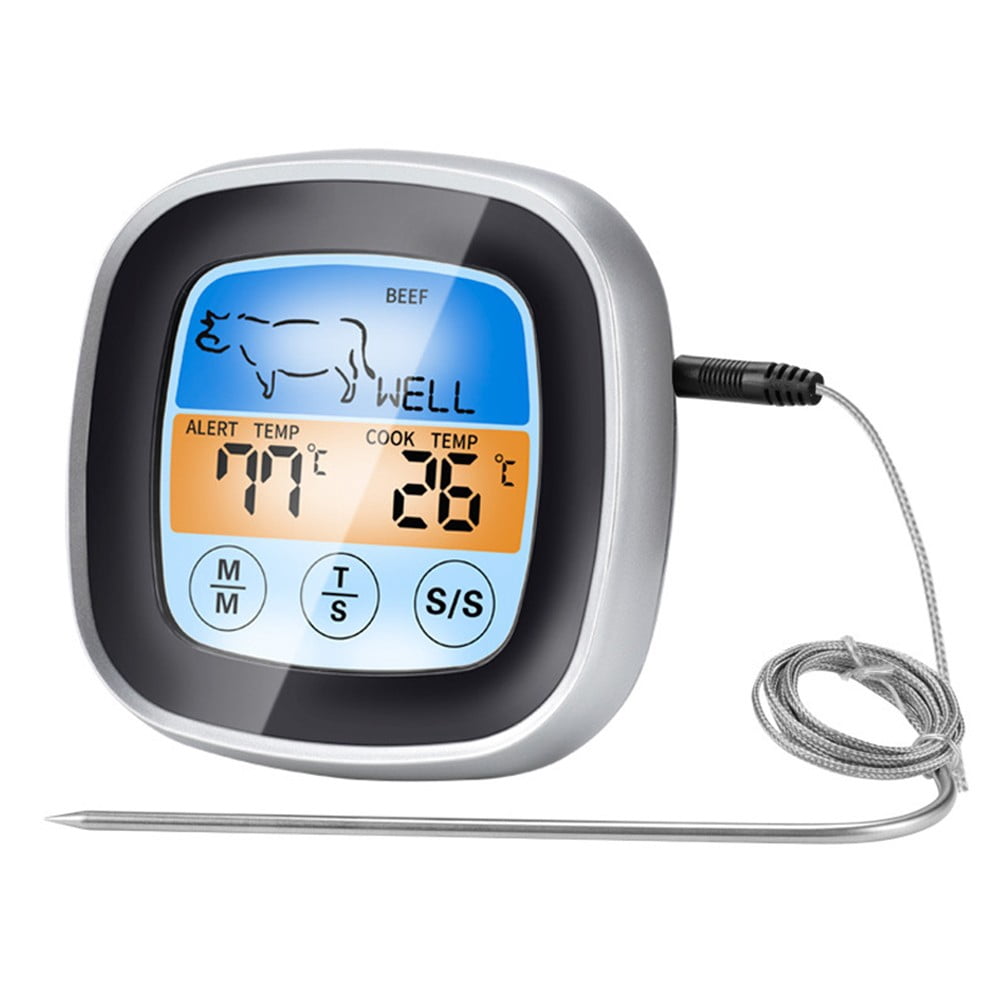Precise and Easy to Use Digital Meat Thermometer with LED Touch Display ...